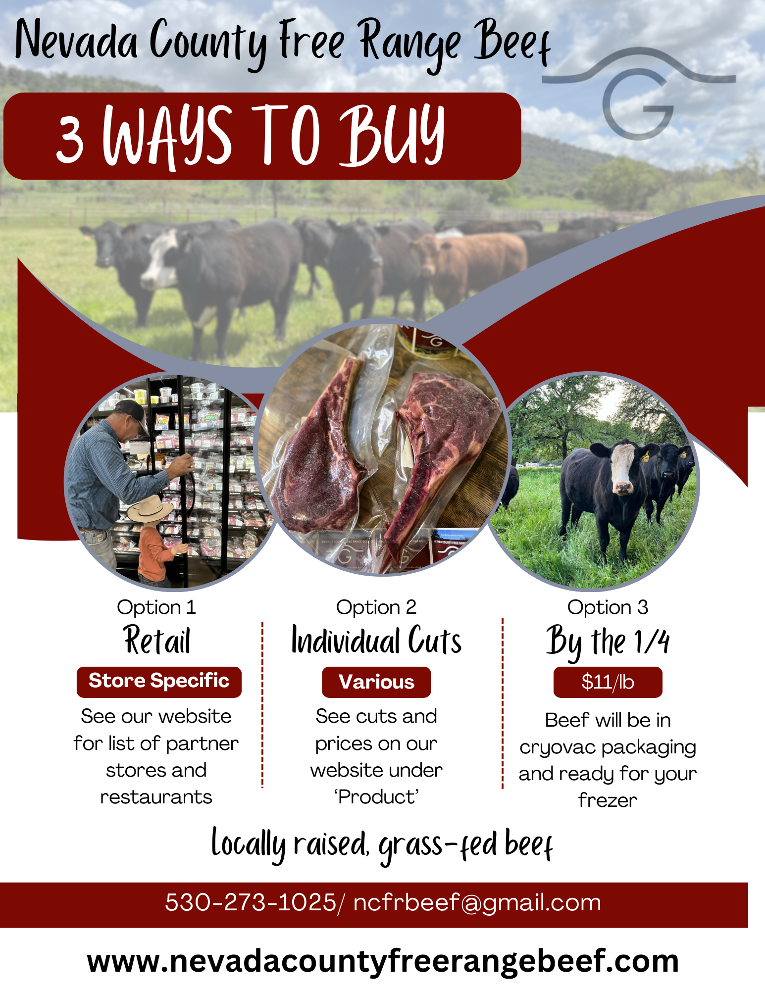 Our Product – Nevada County Free Range Beef